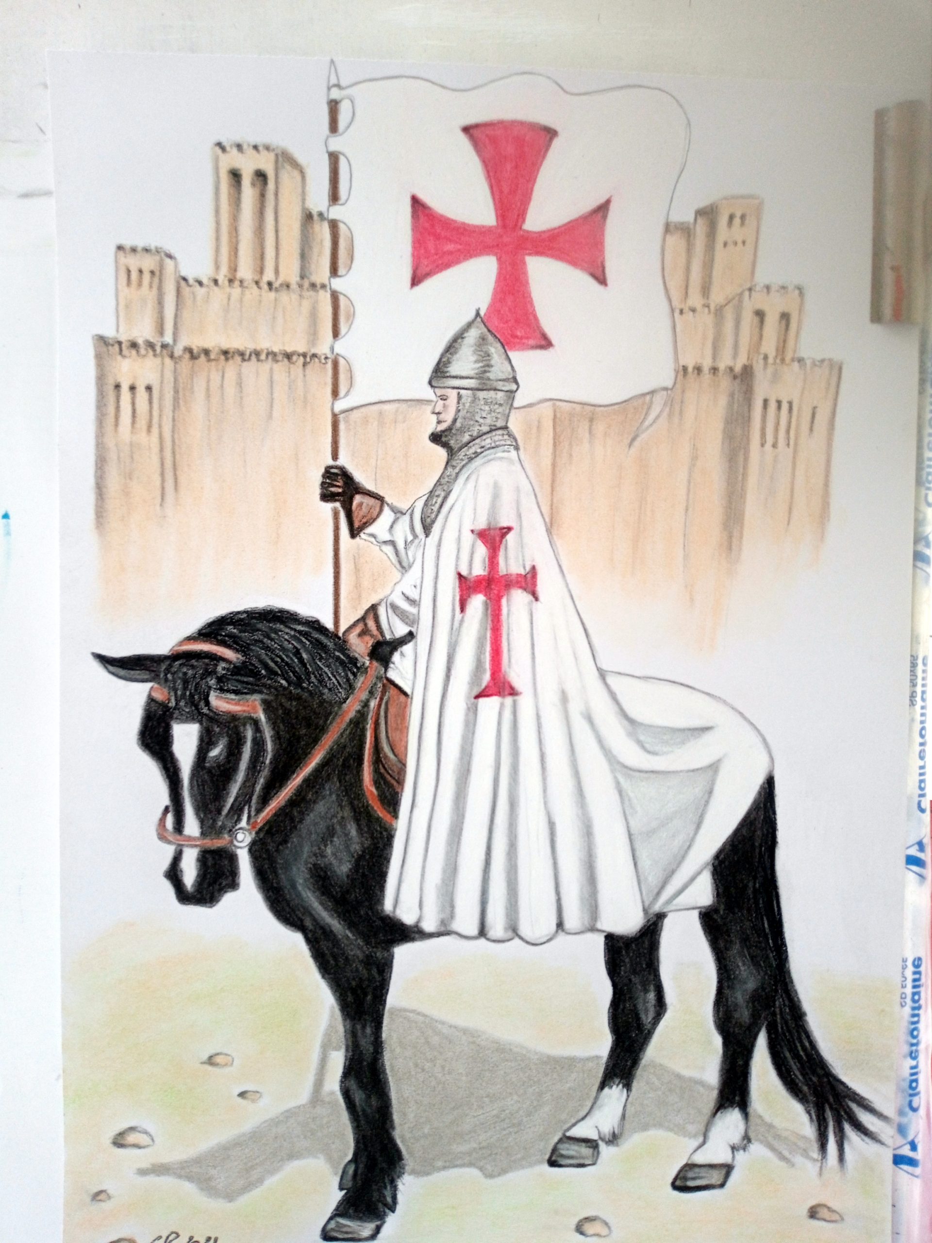 Templier à cheval - Décoclic